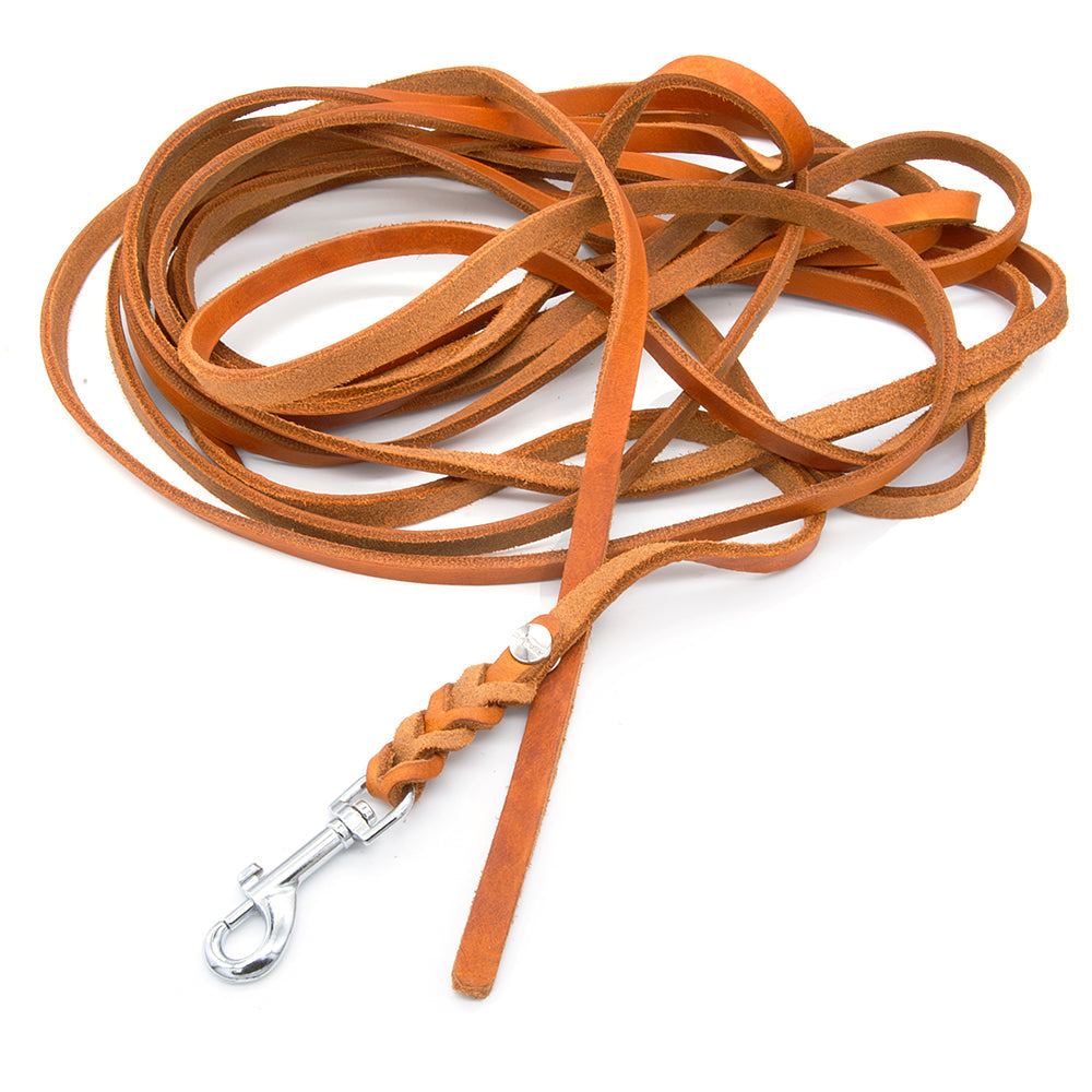 Mantrailing Leine Leder Trailleine | 10 mm | 7,5m - robust & langlebig ...